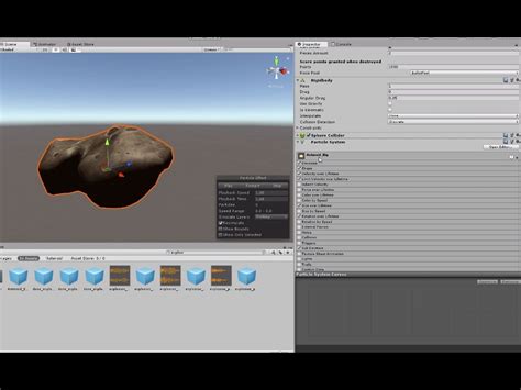 Making Particles Play With No Code Using Event Manager Runity3d