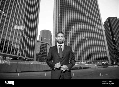 Business Success Successful Man In Businesslike Suit Manager