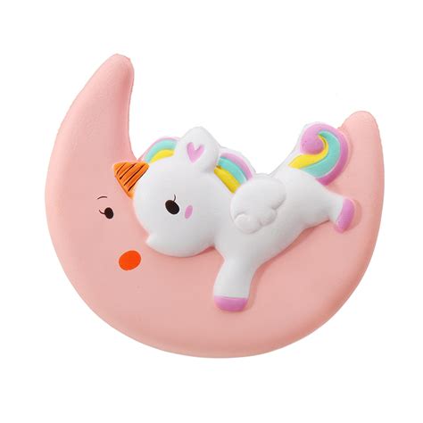 Cartoon Unicorn Moon Pegasus Squishy 19cm Slow Rising With Packaging Collection T Soft Toy