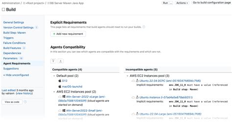 configuring agent requirements teamcity on premises documentation