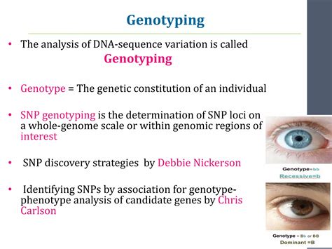 Snps Analysis Methods Pptx