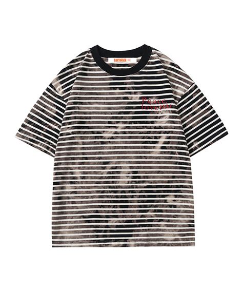 Bakyarder Vintage Tie Dye Striped Tee