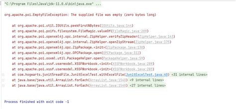 Orgapachepoiemptyfileexception The Supplied File Was Empty Zero Bytes Long 霍格沃兹测试学院校内交流