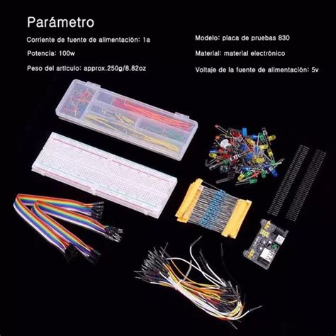 kit de componentes eletrônicos arduino uno r3 placa protoboa mebuscar