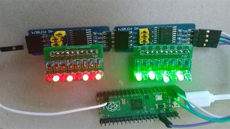 picomite i2c pcf8574 leds youtube