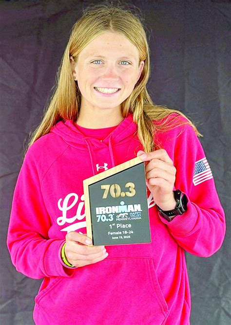 Leininger Takes First In Her Age Group At 70 3 Ironman Race In Pennsylvania