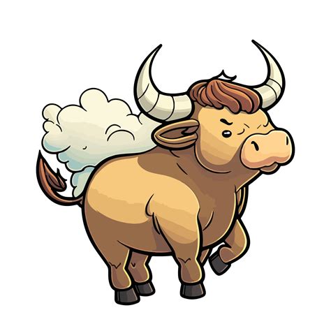 Linda Toro Dibujos Animados Estilo 20901797 Vector En Vecteezy