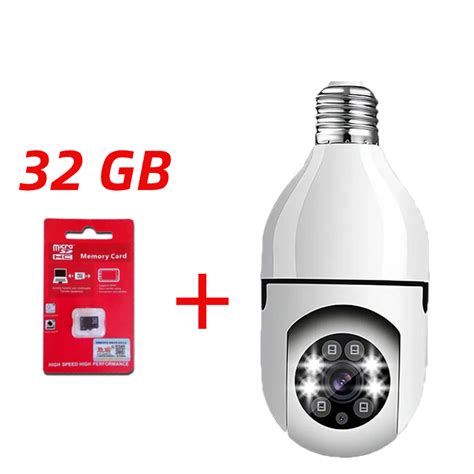 Cctv Camera Connect Cellphone V380 Pro Cctv Camera Wifi Connect 360 Light Bulb With Voice And