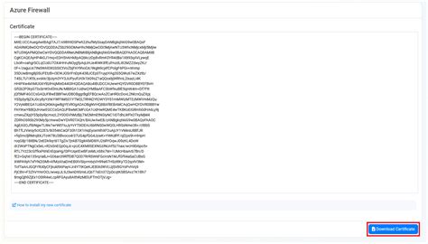 how to issue tls certificates for azure firewall keytos docs