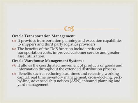 Oracle Enterprise Resource Planning Pptx