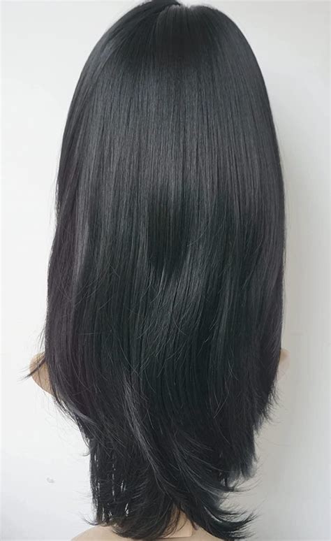 Shoulder Length Layered Black Hair