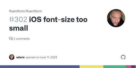 Ios Font Size Too Small · Issue 302 · Fluentformfluentform · Github