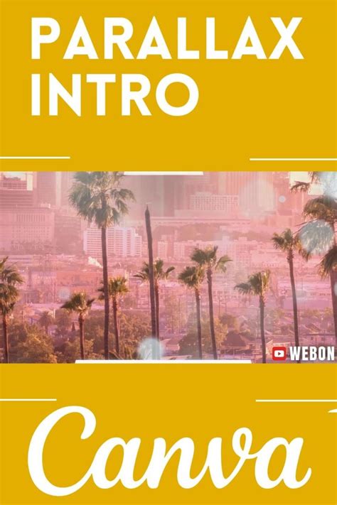 canva parallax intro tutorial create a professional youtube intro