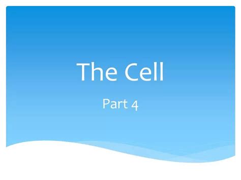 PPT The Cell PowerPoint Presentation Free Download ID 3240348