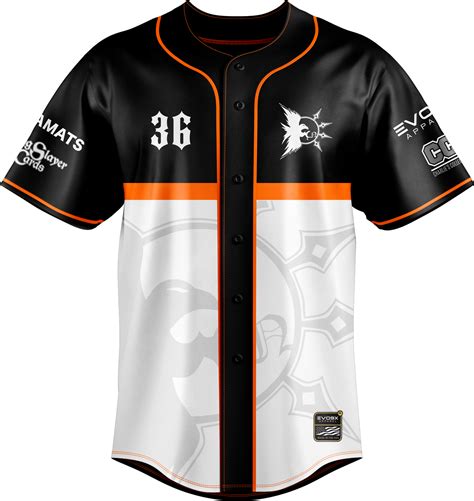 Crows Nest Premium Baseball Jersey Evo9x Esports