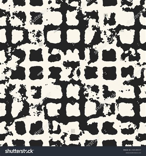 Monochrome Grunge Textured Grid Pattern Stock Vector Royalty Free