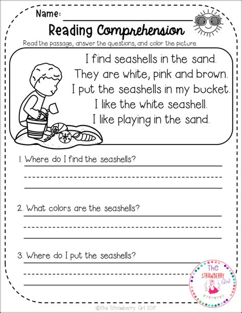 Summer Reading Worksheets For 3rd Graders Summer Worksheets