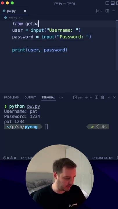 How To Hide User Input In Python Youtube