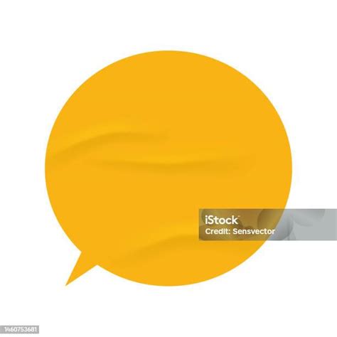 둥근 연설 또는 생각 거품 주름진 종이 질감의 대화 상자 의사 소통 문구를 위한 복사 공간이 있는 격리된 배너입니다 현실적인 스타일의 벡터 0명에 대한 스톡 벡터 아트 및