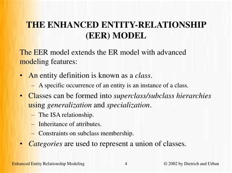 Ppt Advanced Database Concepts Enhanced Entity Relationship Modeling Powerpoint Presentation