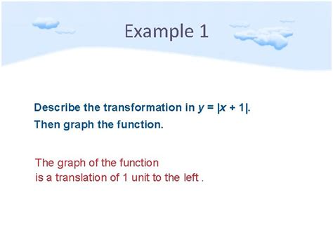 Parent Functions And Transformations Parent Functions