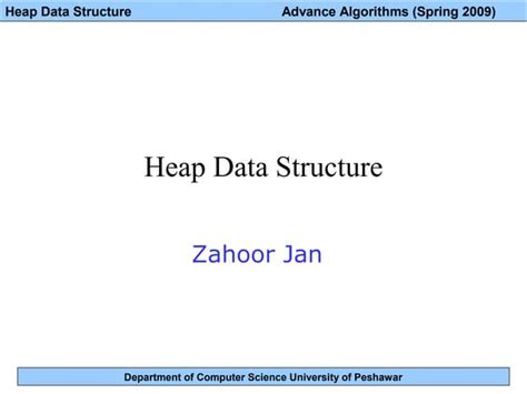 Lec 17 Heap Data Structure Ppt