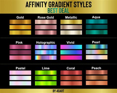 Affinity Gradient Styles For Affinity Designer Affinity Photo And Affinity Publisher