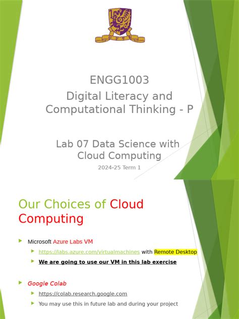 Engg1003 Lab07 Datasciencewithcloudcomputing Pdf Double Click