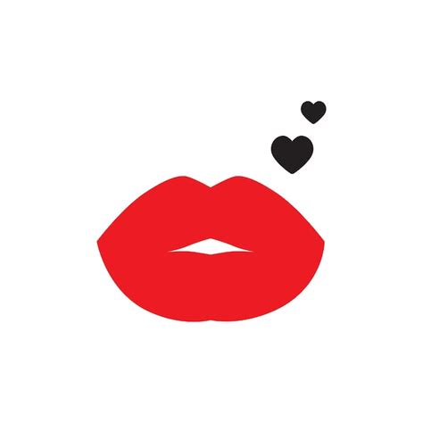 Premium Vector Love Lips Heart Lover Red
