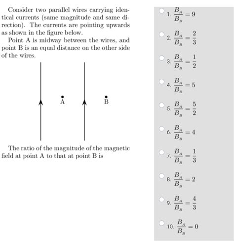 Solved Consider Two Parallel Wires Carrying Identical
