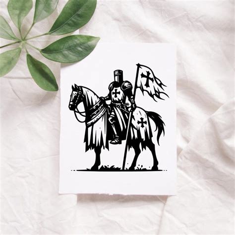 Crusader Svg Bundle 100 Knight Clipart Png Medieval Warrior Vector
