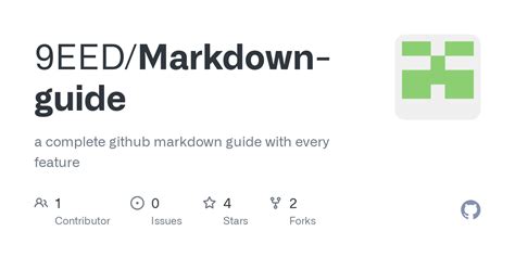 github 9eed markdown guide a complete github markdown guide with