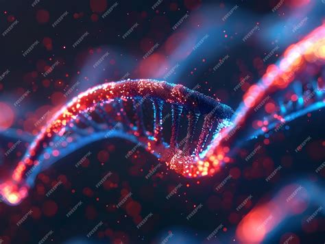 Biotechnology Bioinformatics Concept Of Dna And Protein Letter Background3d Render Premium Ai