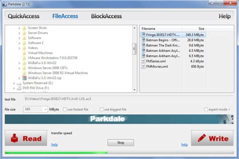 Parkdale Tests Read Write Speed Of Hard Disks And Network Servers