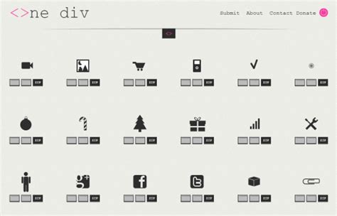 Neither Graphics Nor Fonts Icons In Pure Css3 With One Noupe