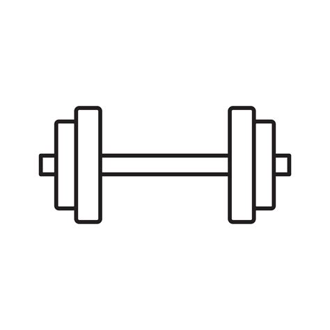 Dumbbell Outline Icon 12804770 Vector Art At Vecteezy