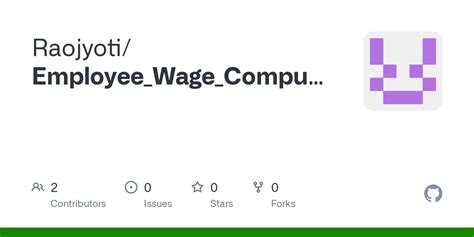 github raojyoti employee wage computation problem