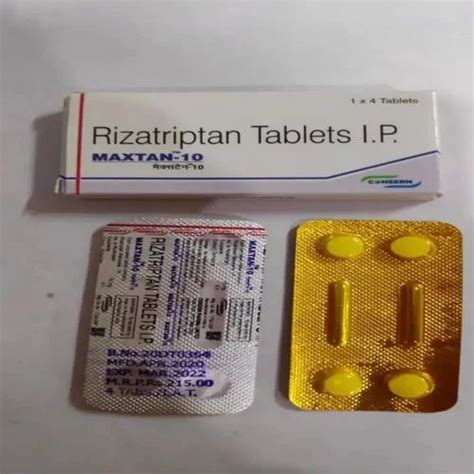 Rizatriptan Tablets Ip At Rs 371stripe In Nagpur Id 2853010367430
