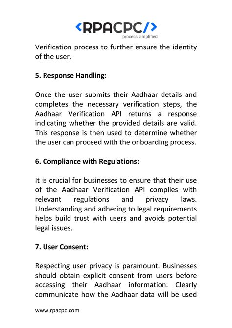 Aadhaar Verification Api For Seamless User Onboardingdocx