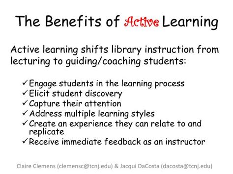 Ppt The Benefits Of Active Learning Powerpoint Presentation Free Download Id7054084