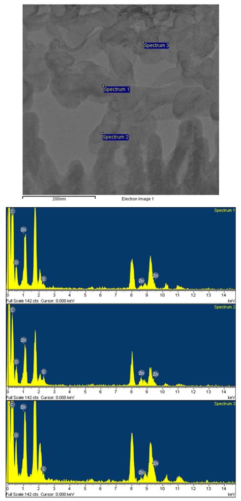Eds Analysis Of The Zno Zns Core Shell Cnt Nanostructures Download