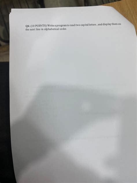 Solved Q4 10 Points Write A Program To Read Two Capital