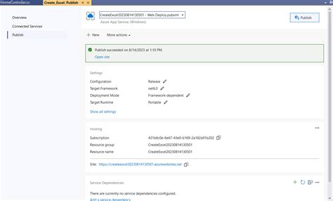 Create Read And Edit Excel Files In Azure App Service On Windows Syncfusion