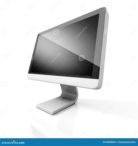 Modern Design Computer Display Monitor Stock Image Image Of Flat