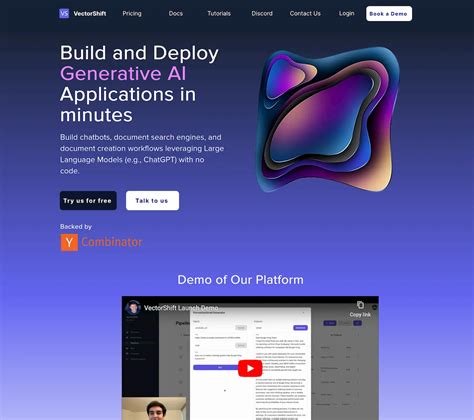 VectorShift- The Best AI Tools Of Build Workflows To Empower Enterprise ...