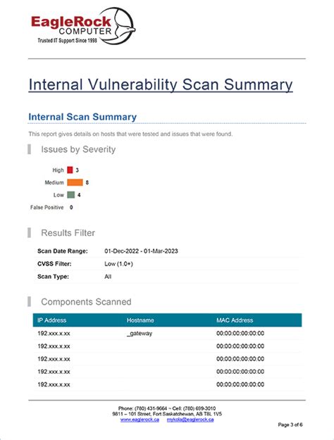 Network Vulnerability Scans Eaglerock Computer