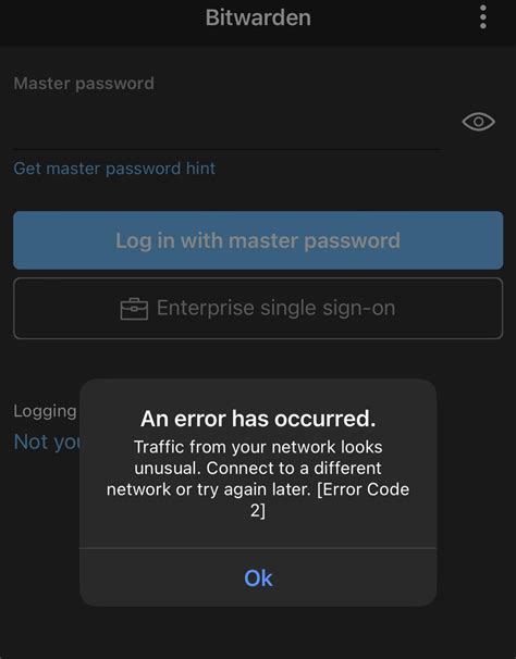 I Am Unable To Login On Ios App It Keeps Showing The Below Error I