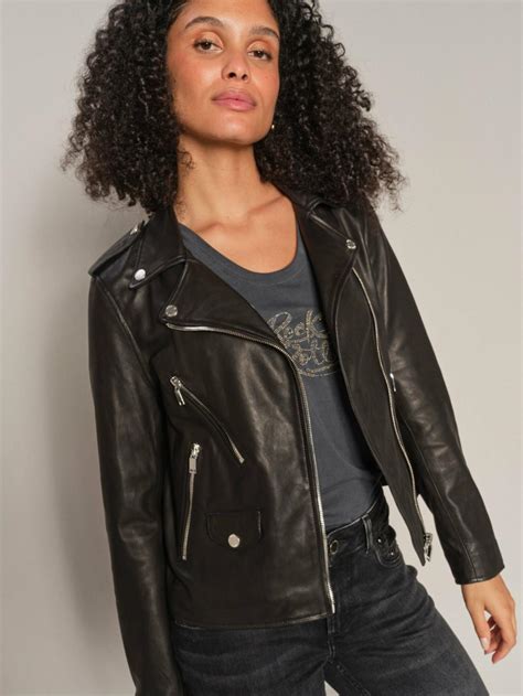 Mos Mosh Mmmitchel Mol Leather Jacket Black Women Leather Roger Weise