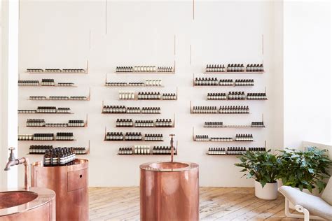 Tacklebox Uses Copper Accents At Aesop Store In San Francisco Whiskey Warehouse