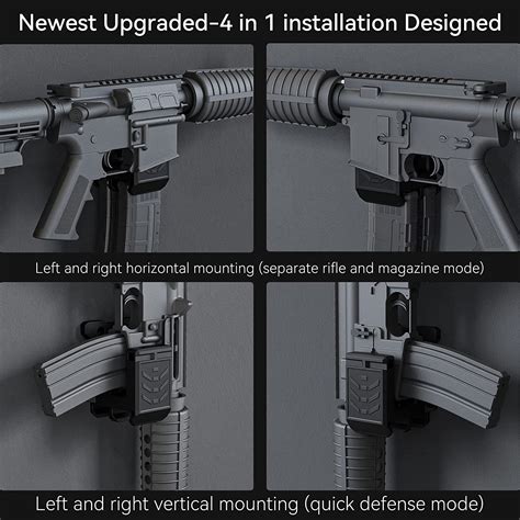 Ar Wall Mount Ar 15 Wall Mount Holds Rifle 2 Mags Vertical